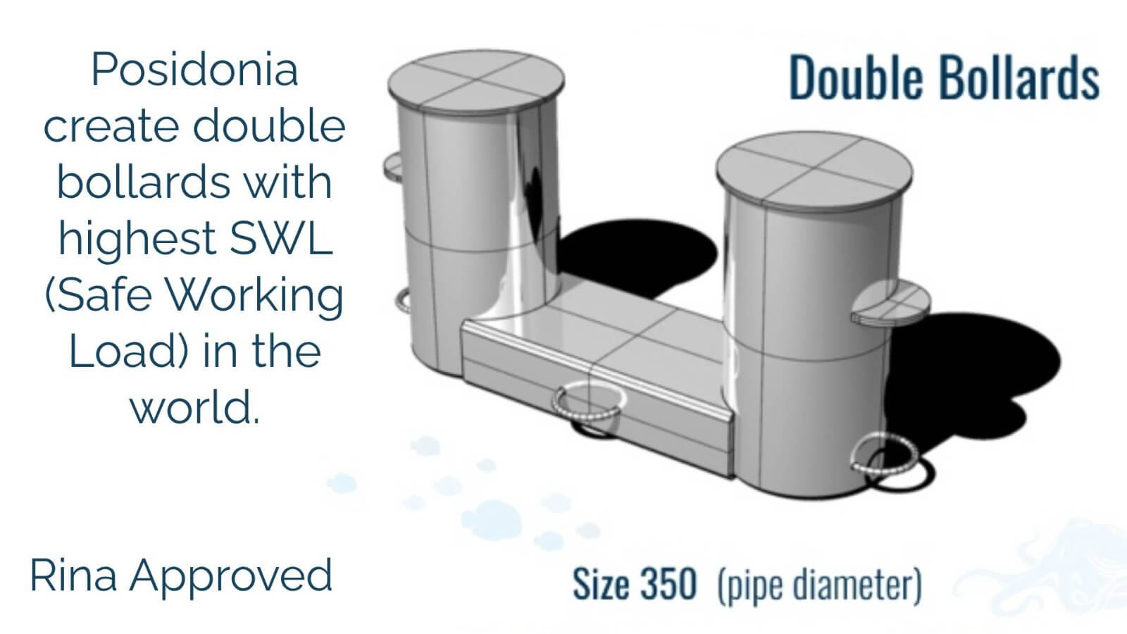 The Posidonia double bollards with the highest SWL in the world