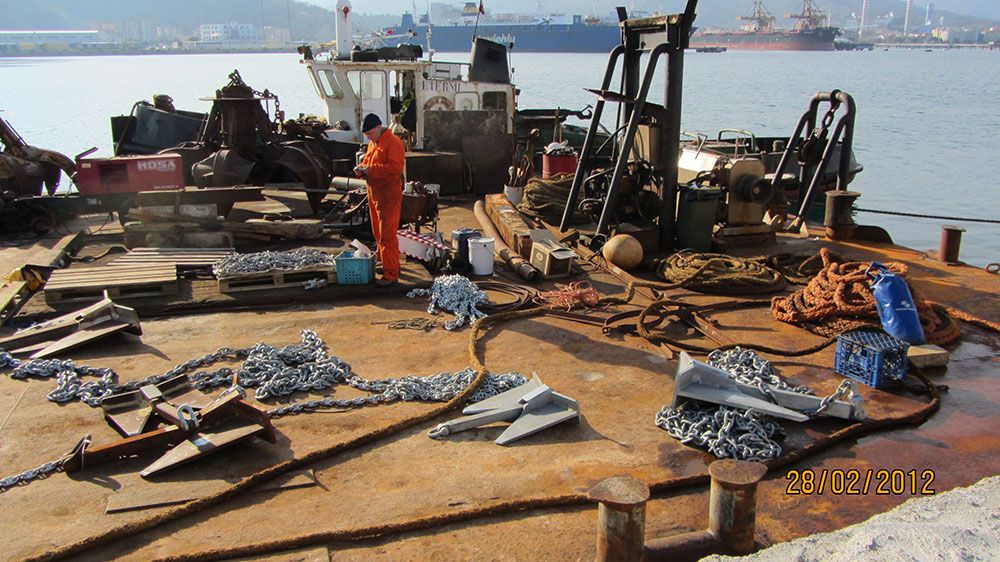 Anchor and Chain Installation | Posidonia Services